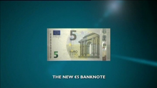 deredactie.be video: Nieuw briefje van 5 euro is veiliger